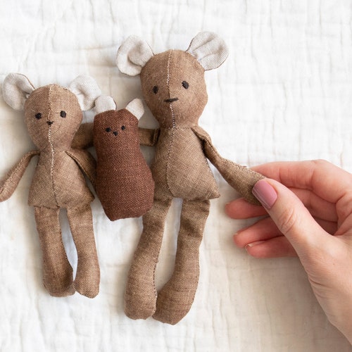 Miniature Bear Family Sewing Pattern Digital Download 1:12 - Etsy
