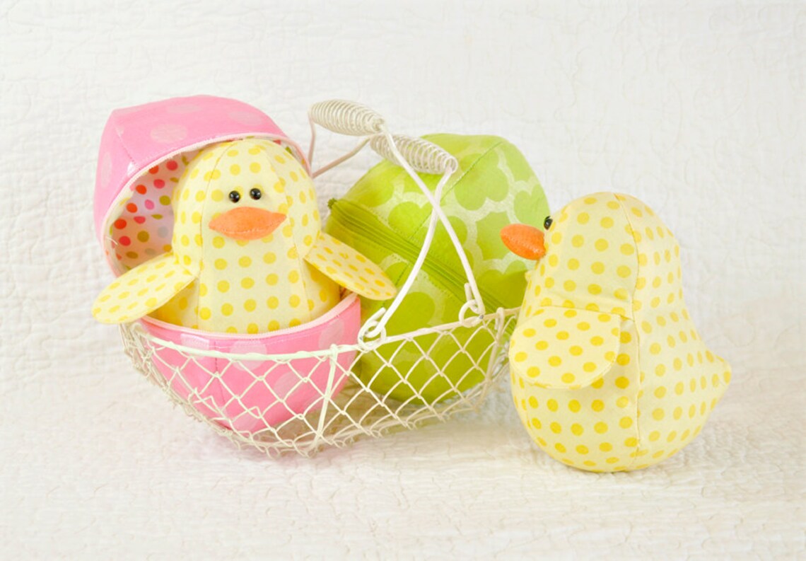 Baby Chick Sewing Pattern, Plush Toy Sewing Pattern, Easter Egg Sewing ...
