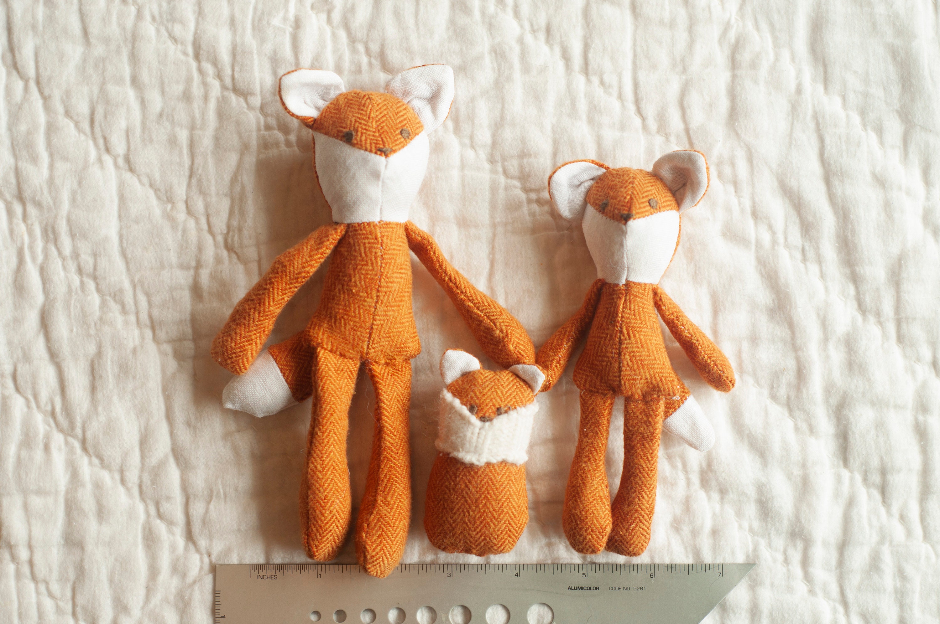 Miniature Fox Family Sewing Pattern Digital Download | 1:12 Scale ...
