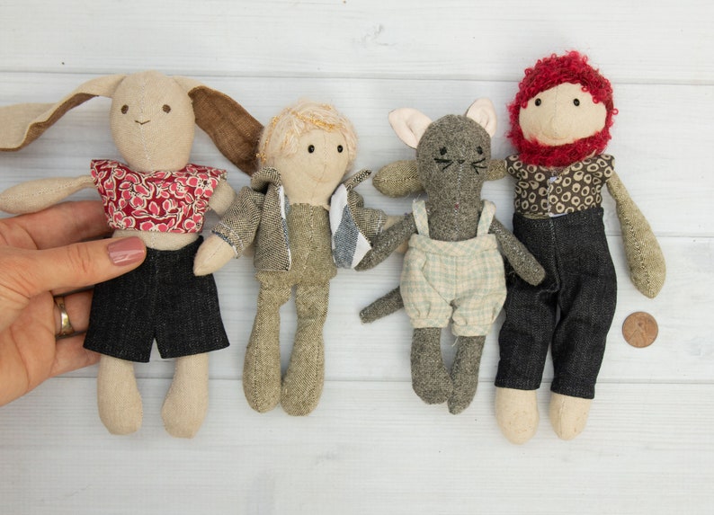 Miniature Doll Clothing Sewing Pattern Set Tutorial DIY - Etsy