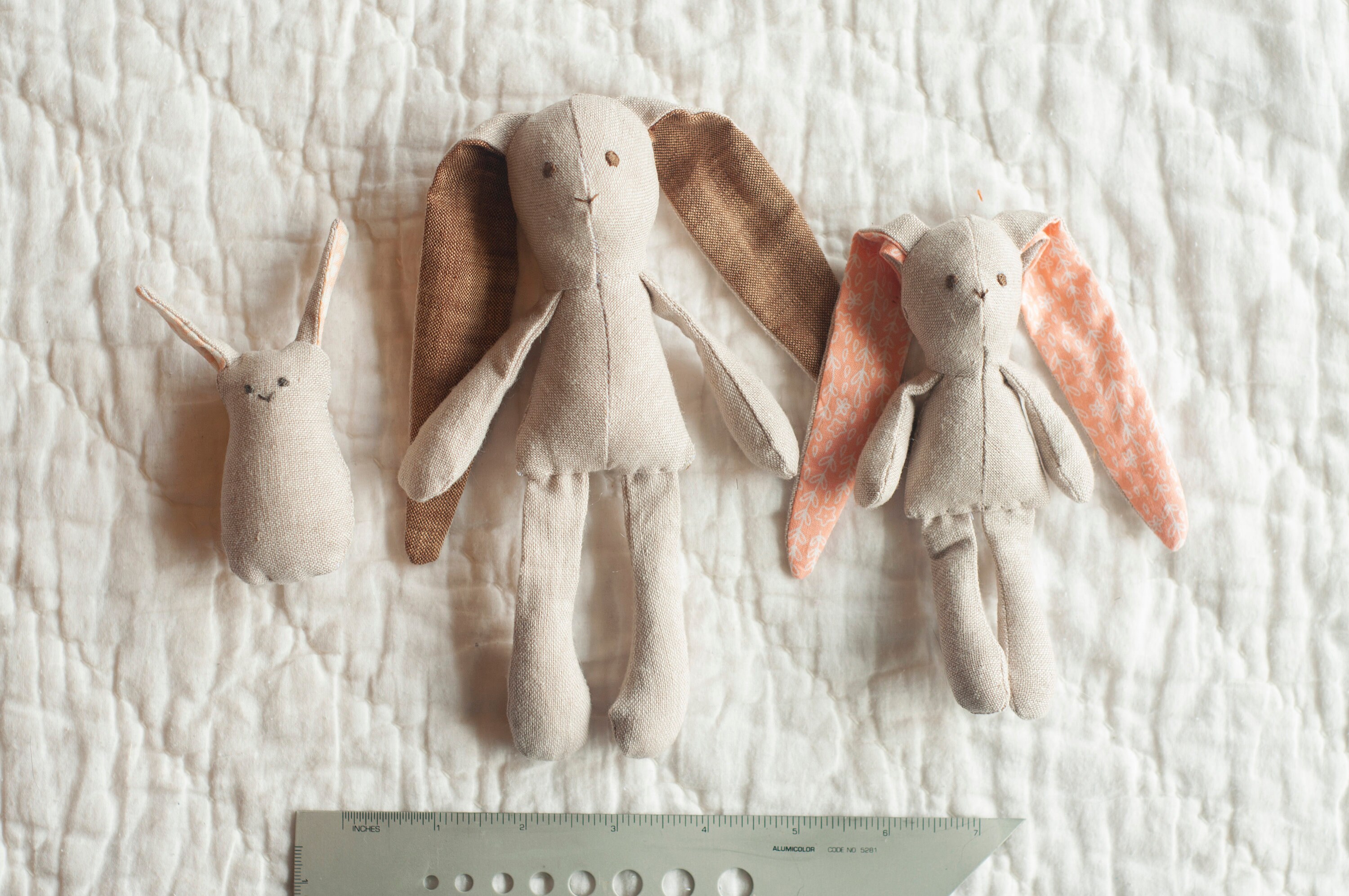 Miniature Bunny Rabbit Family Sewing Pattern Digital Download | Etsy