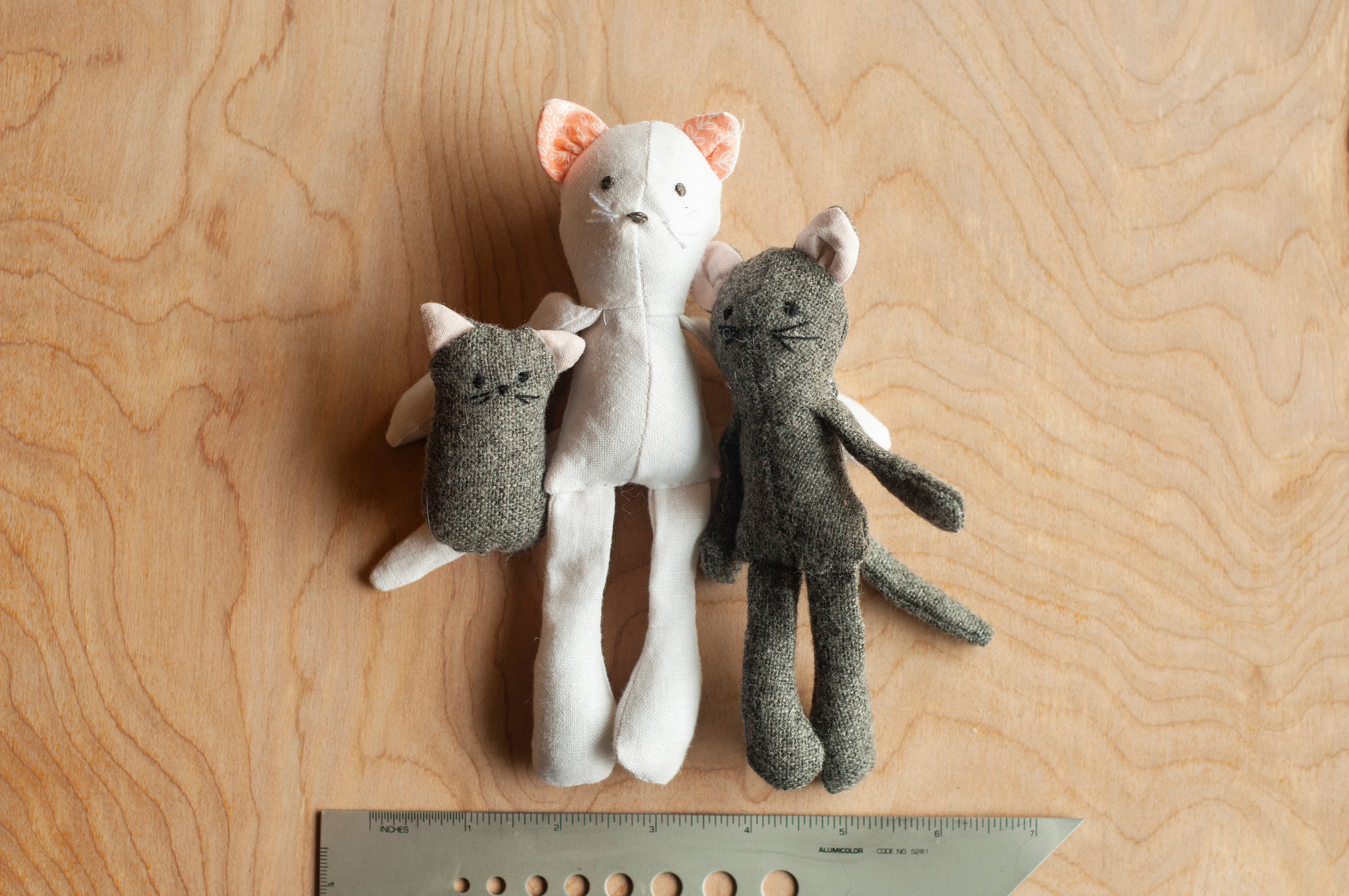 Miniature Kitty Cat Family Sewing Pattern Digital Download 1:12 Scale ...