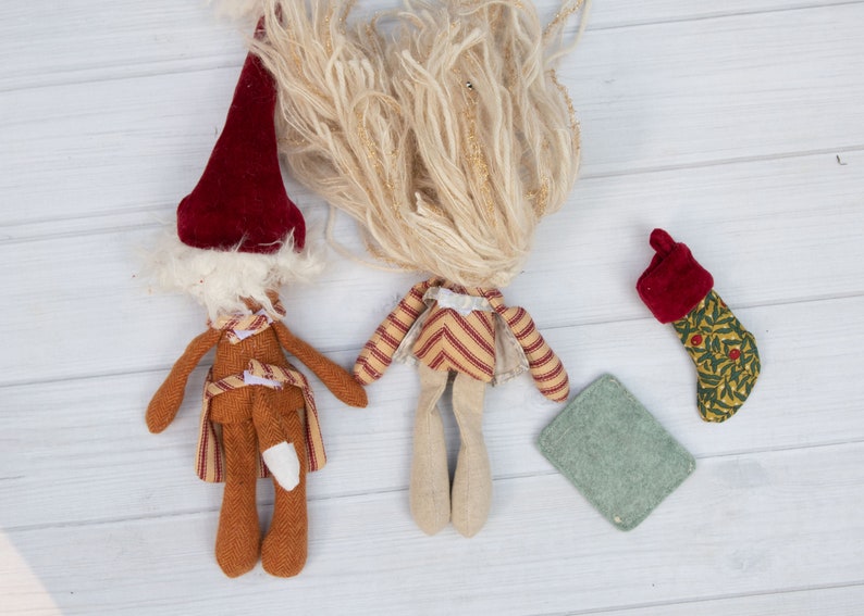 Miniature Elf Doll Christmas Holiday Sewing Pattern Set Tutorial DIY ...