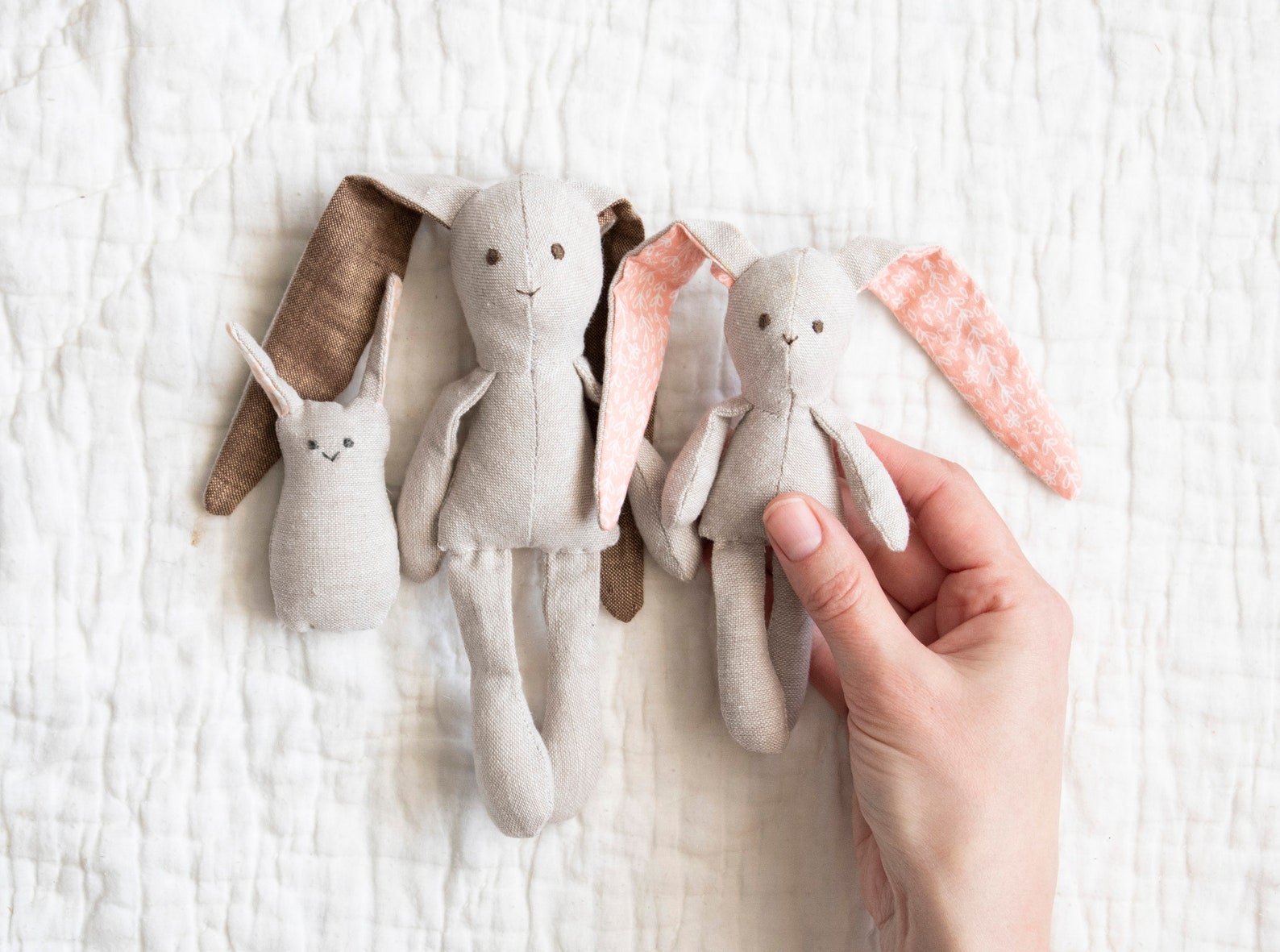 Miniature Bunny Rabbit Family Sewing Pattern Digital Download | Etsy