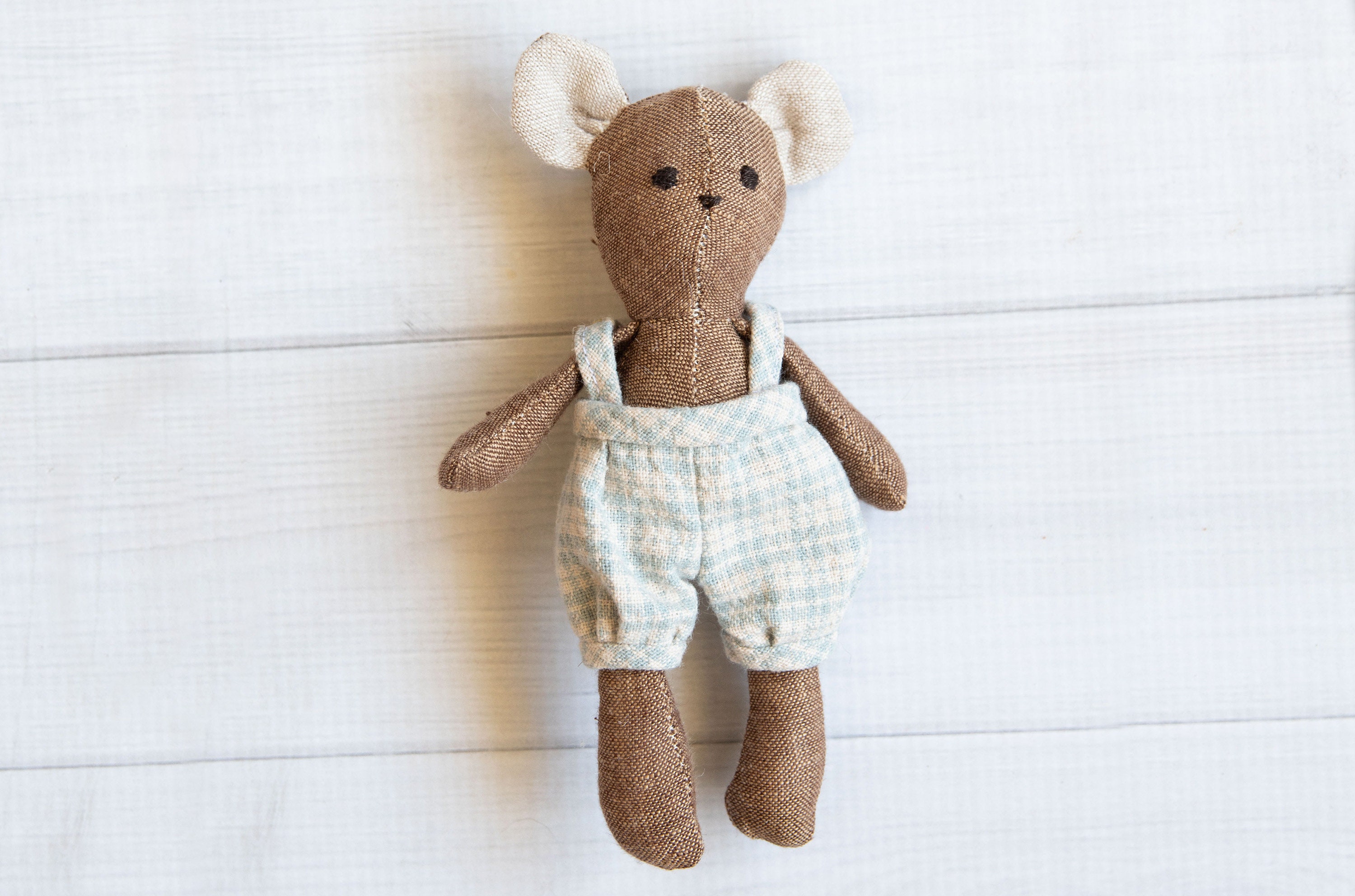 Miniature Overalls Shorts Sewing Pattern Tutorial DIY Dollhouse Digital ...