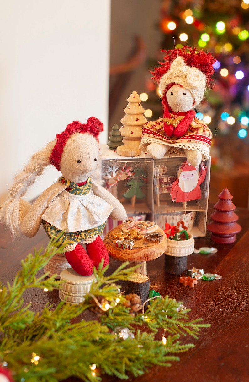 Miniature Elf Doll Christmas Holiday Sewing Pattern Set Tutorial DIY ...