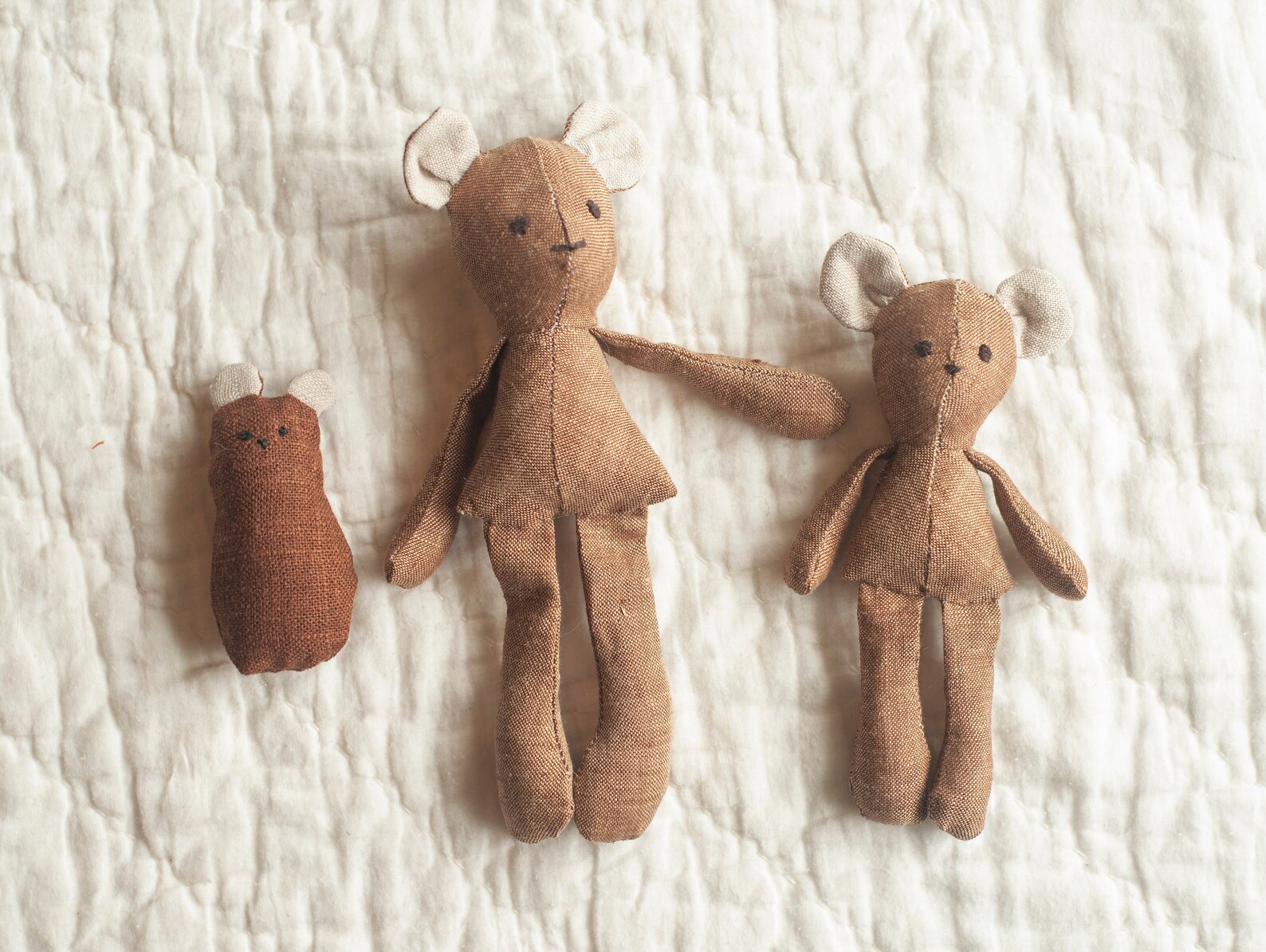 Miniature Bear Family Sewing Pattern Digital Download | 1:12 Scale ...