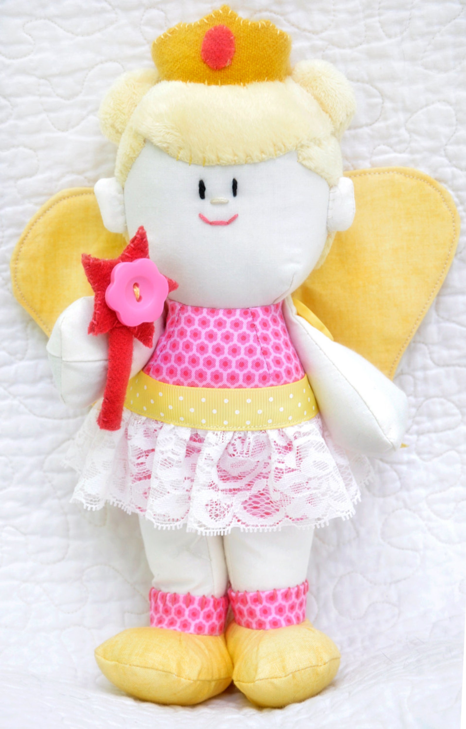 Fairy Princess PDF Sewing Pattern Fairy Doll Stuffed Toy - Etsy