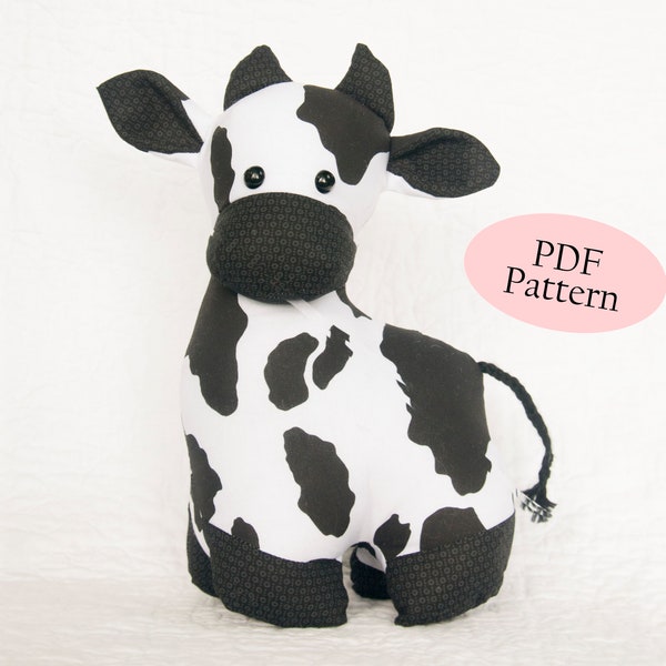 Stuffed Cow Sewing Pattern - Etsy