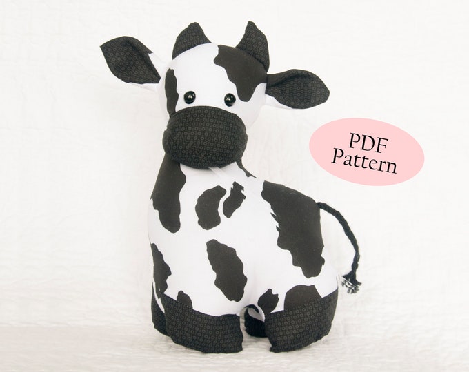 Cow STUFFED ANIMAL Sewing Pattern - Etsy Canada