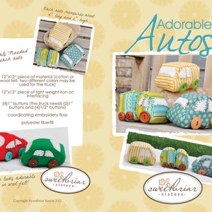 Toy Car Sewing Pattern | Softie Pattern | Sewing for Boys | Car | Van ...