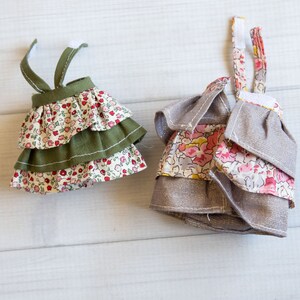 Miniature Doll Ruffle Dress Sewing Pattern Tutorial DIY Dollhouse ...