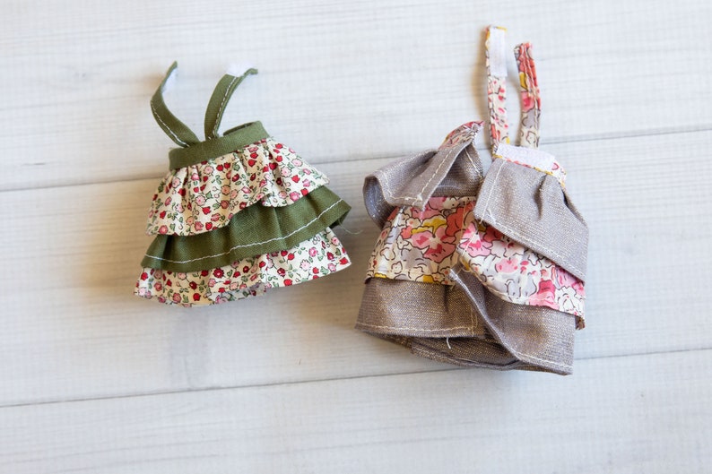 Miniature Doll Ruffle Dress Sewing Pattern Tutorial DIY Dollhouse ...