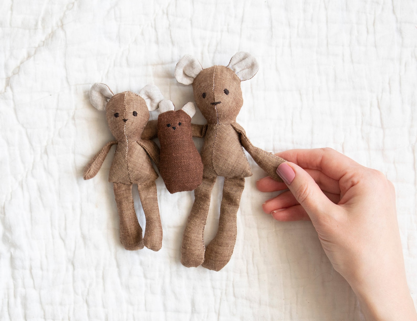 Miniature Bear Family Sewing Pattern Digital Download | 1:12 Scale ...