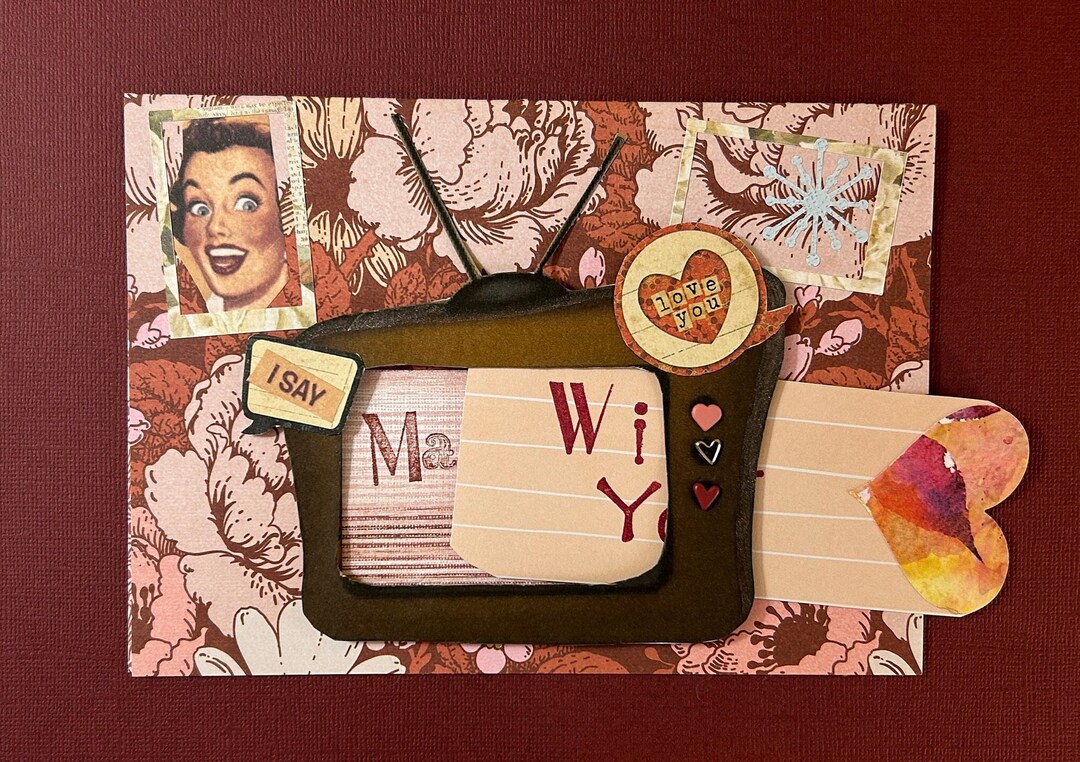 Marry Me Card, Retro 3-D Marriage Proposal Card, Marriage Proposal Card ...