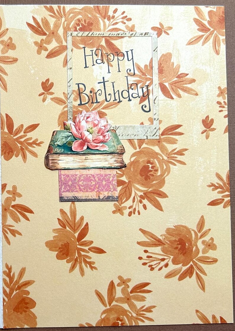 August Birth Month Birthday Card, August Birthday, Birth Flower August ...