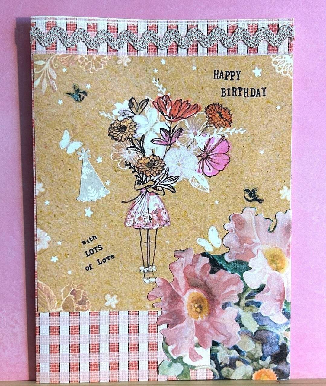 Lady Happy Birthday Card, Her Birthday, Happy Birthday Card - Etsy