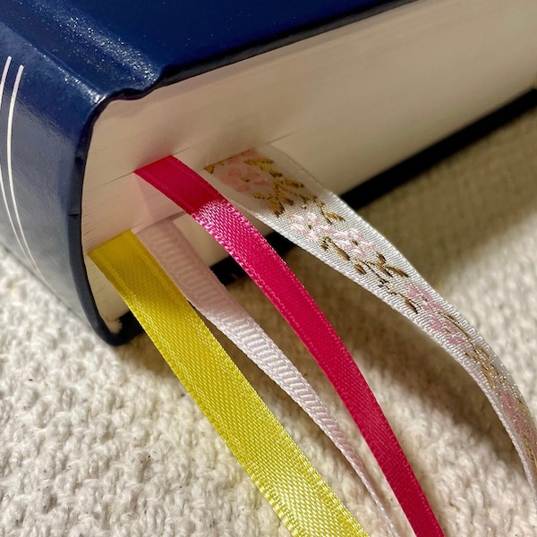 Ribbon Bookmark - Etsy