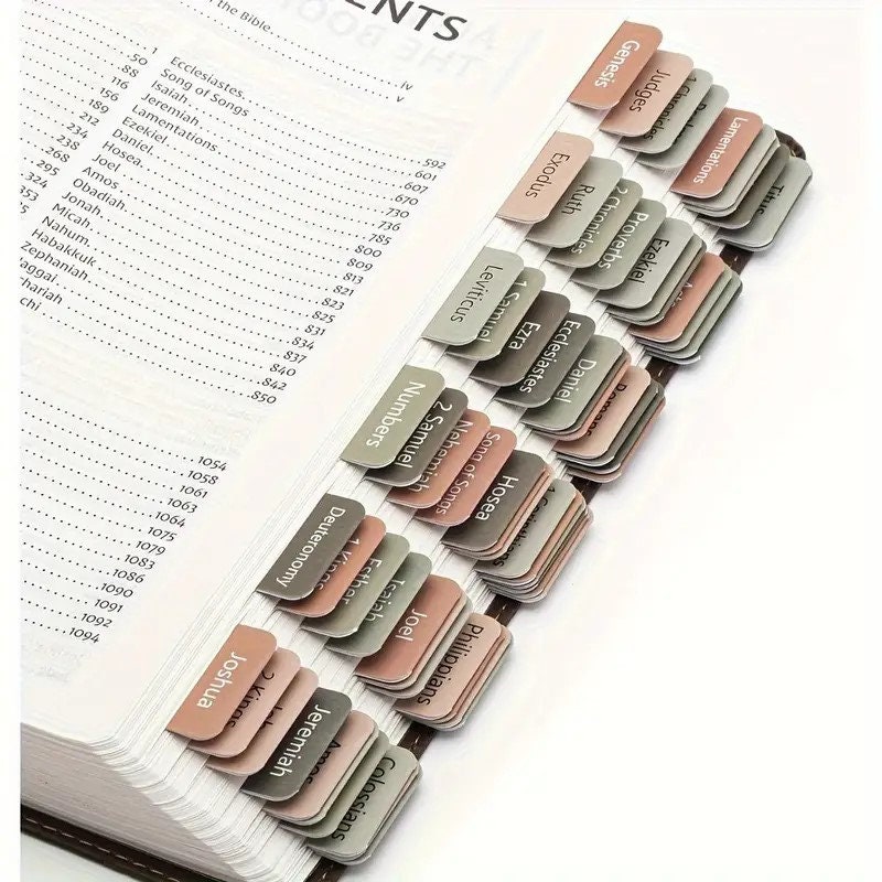 Catholic Bible Tabs, Earthy Tone Tabs, Aesthetic Boho Bible Tabs - Etsy