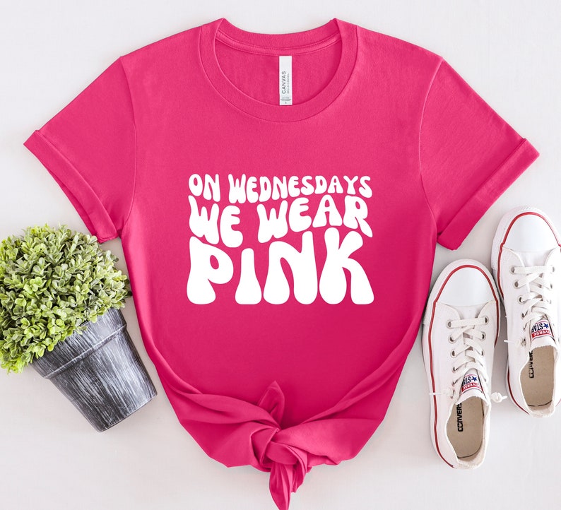On Wednesdays We Wear Pink T Shirt Mean Girls Pink Shirt October