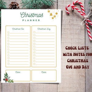 Christmas Planner, Printable PDF Planner for Christmas, to Do Lists ...