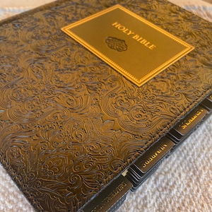 Beautiful Tabbed KJV Bible, Black and Gold Bible, Journaling KJV Bible ...