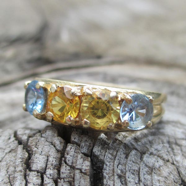 Gemstones Mothers Ring - Etsy