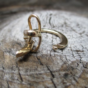 Solid 14K Yellow Gold Key Chain Ring Unique Curiosity Piece Collector ...