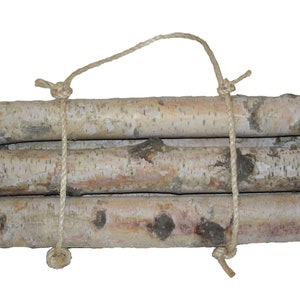Roped Bundle of Birch Logs: 1.5 2.5 Diameter X 15.5 17.5 Long - Etsy