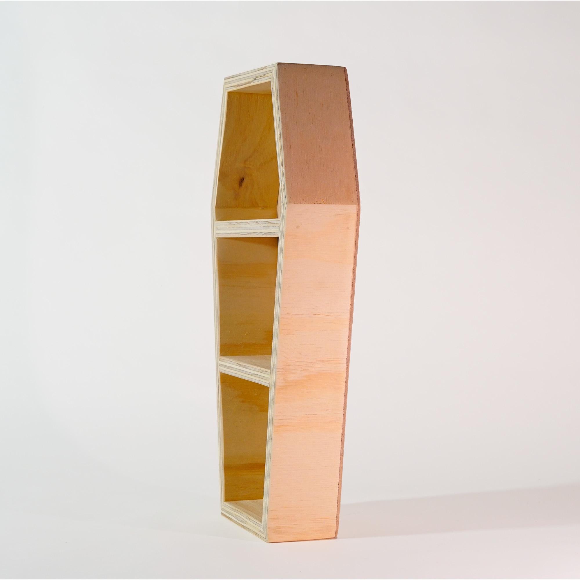 Desktop Coffin Shelf/ Bookcase- Unfinished - Natural Color- READY TO ...