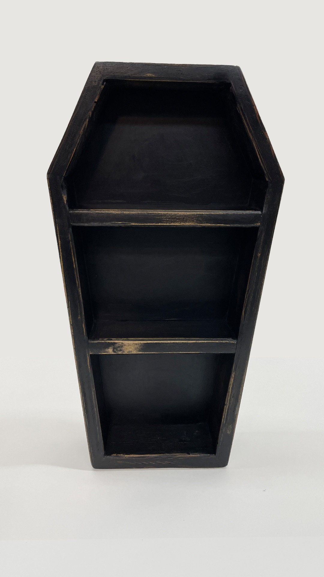 Coffin Shelf/ Bookcase Featuring Ghostly Silhouettes - READY TO SHIP - Etsy