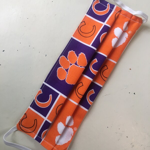 Clemson Mask - Etsy