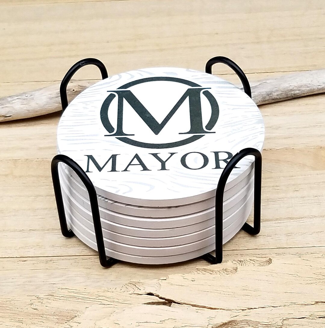 Personalized Sandstone Coaster Set: Realtor Closing Gift - Etsy