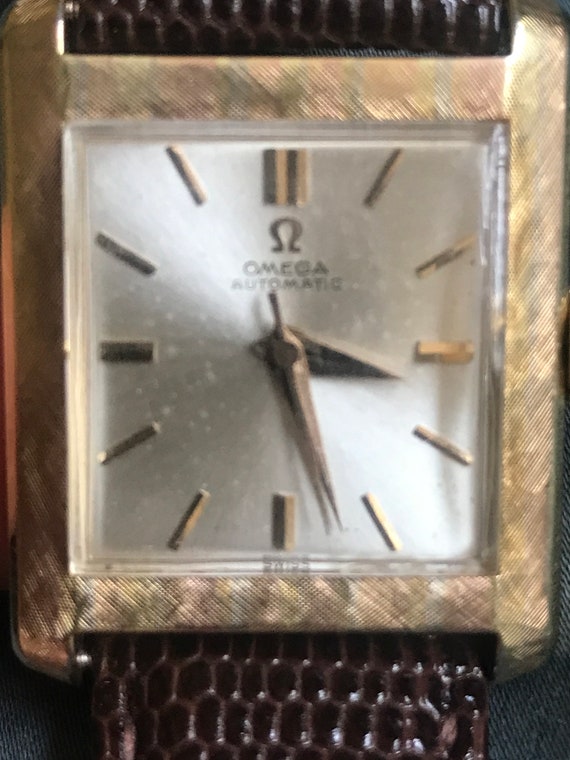 14k Gold Filled Omega Automatic Square Tank Case - Gem