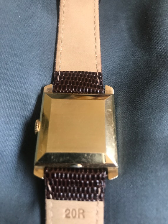 14k Gold Filled Omega Automatic Square Tank Case - Gem