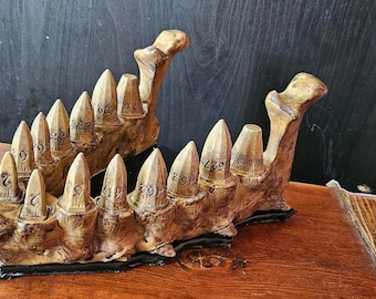 Dragon Teeth Dice Set, Dragon Jaw Bone, Dnd Fantasy Tabletop Role Play ...