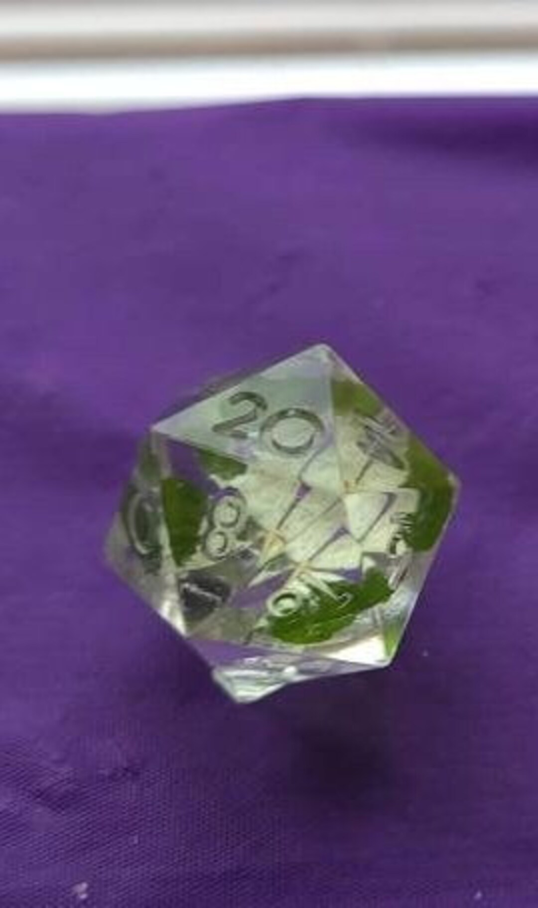 Lucky Four Leaf Clover D20 Dice Dnd Ttrpg - Etsy