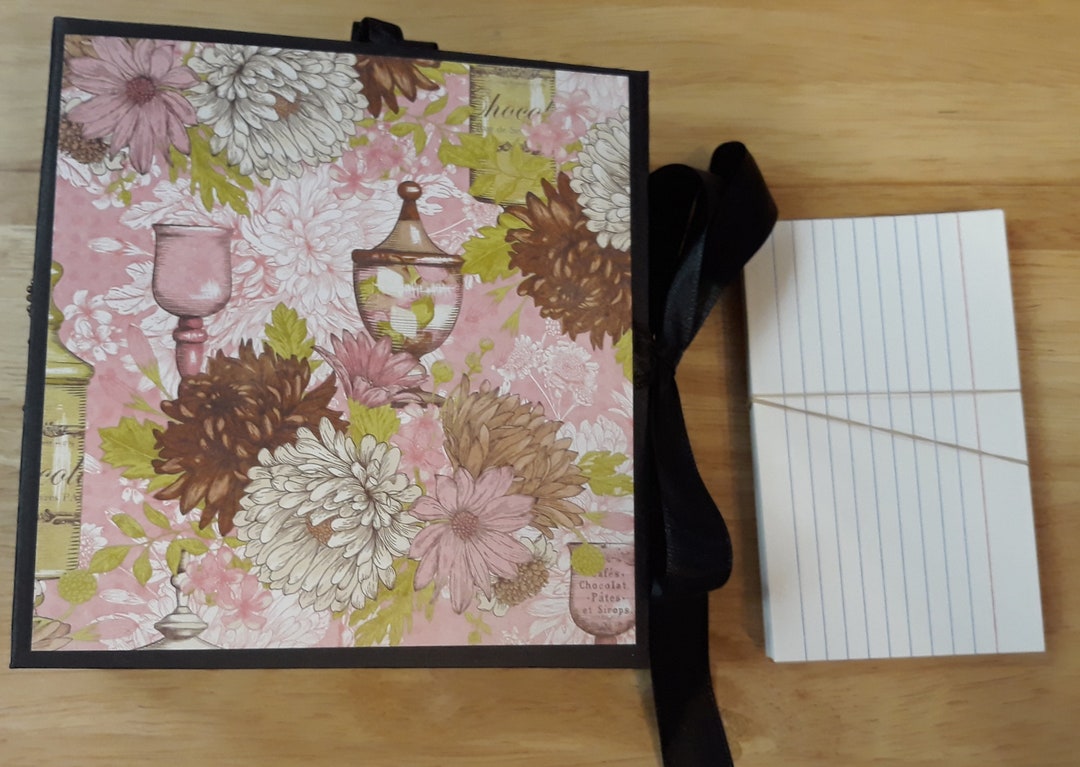 Sweets II Recipe Book Mini Album Handmade Hard Cover Scrapbook Recipe ...