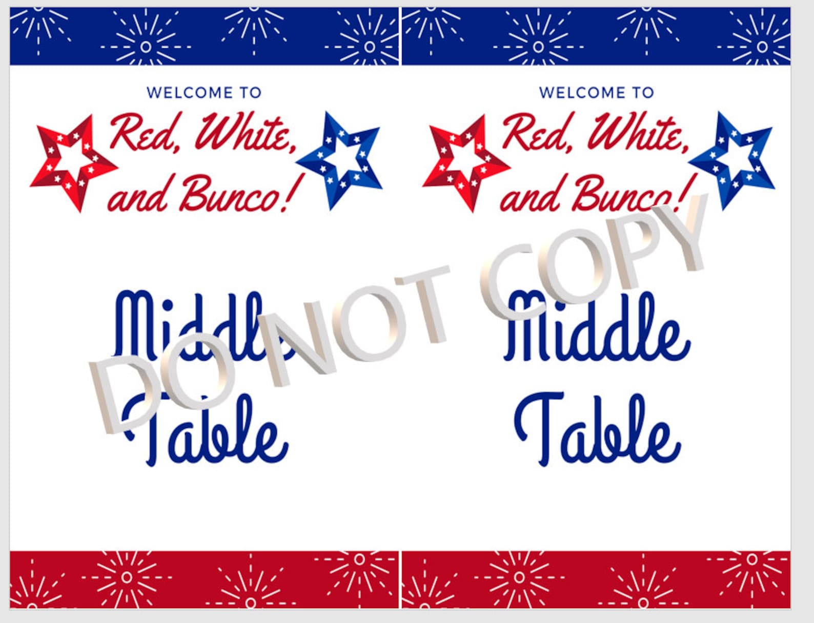 Red, White, and Bunco Scorecards 4th of July, Independence Day Theme ...