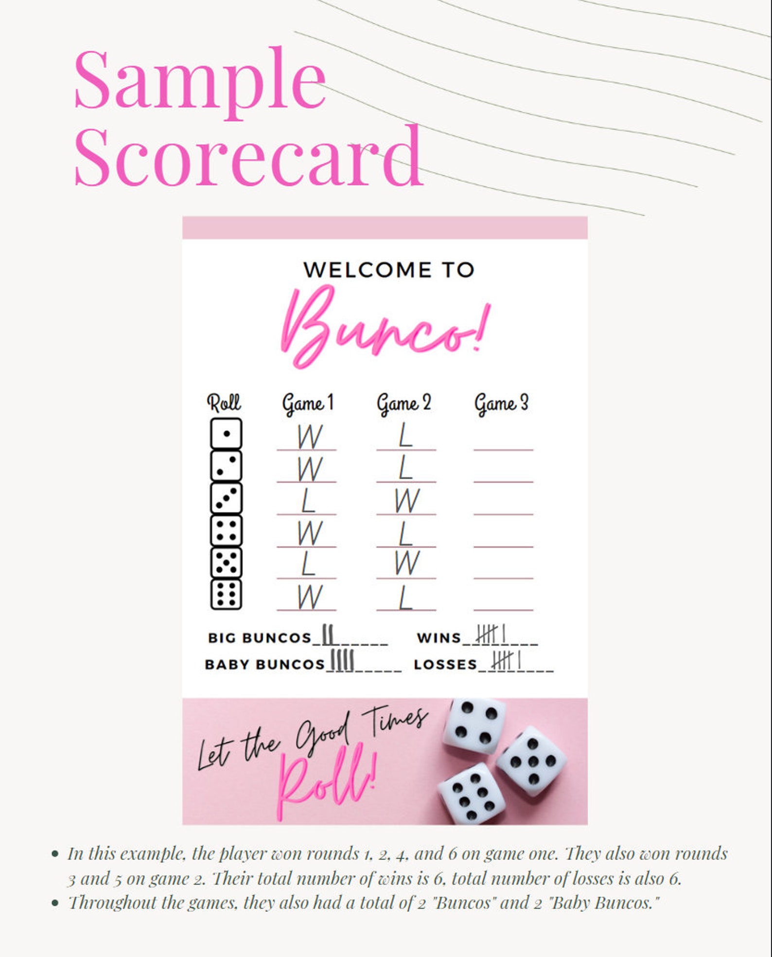 How to Play Bunco Guide - Instant Download - Etsy