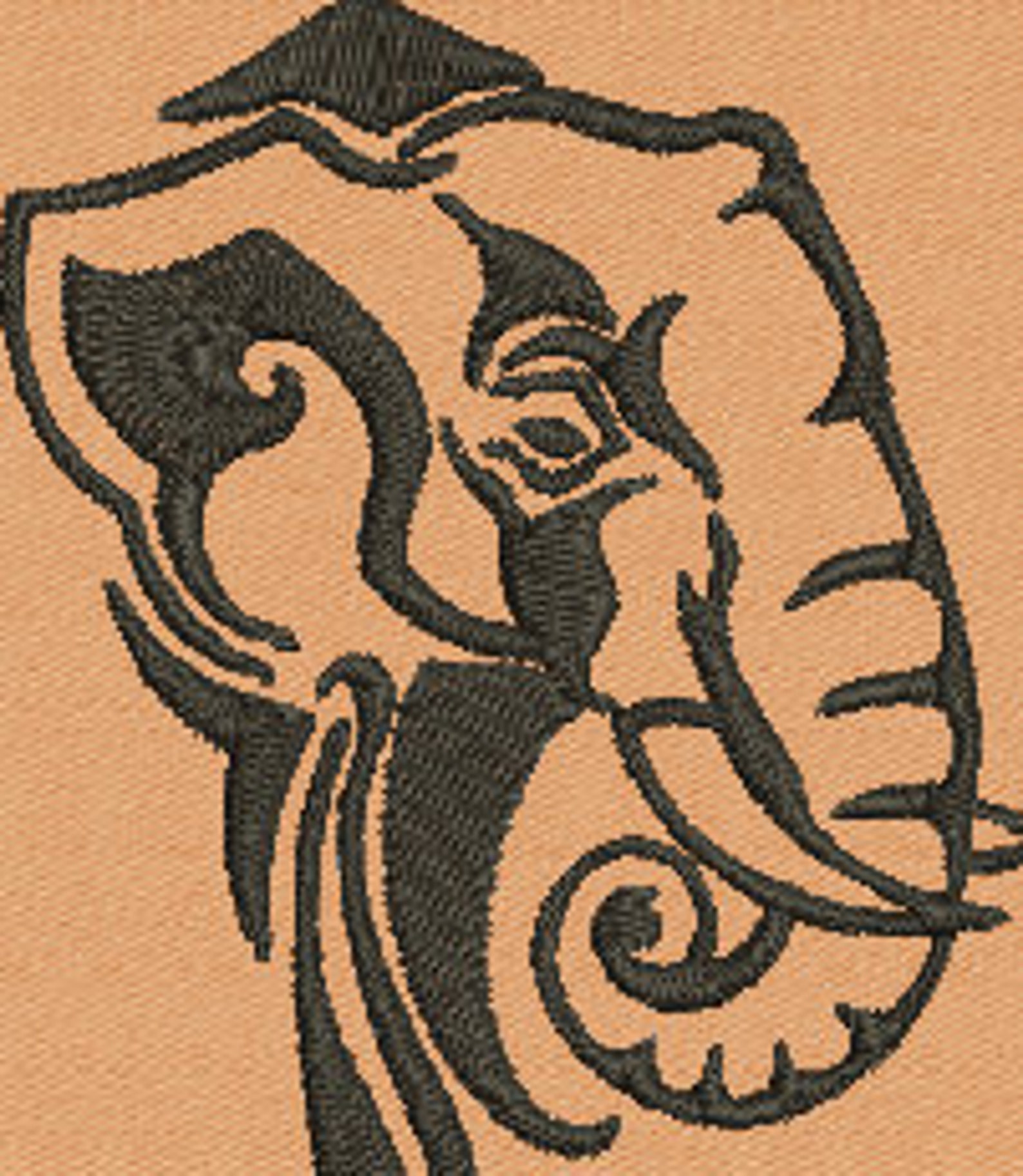 Tribal Elephant Machine Embroidery Design ~ 6 Design Sizes ~ Instant ...