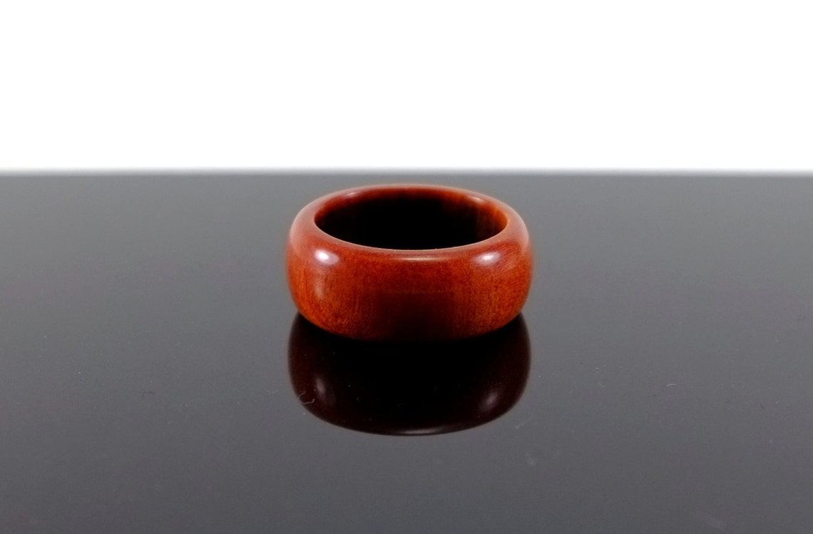 Pink Ivory Wooden Ring - Etsy