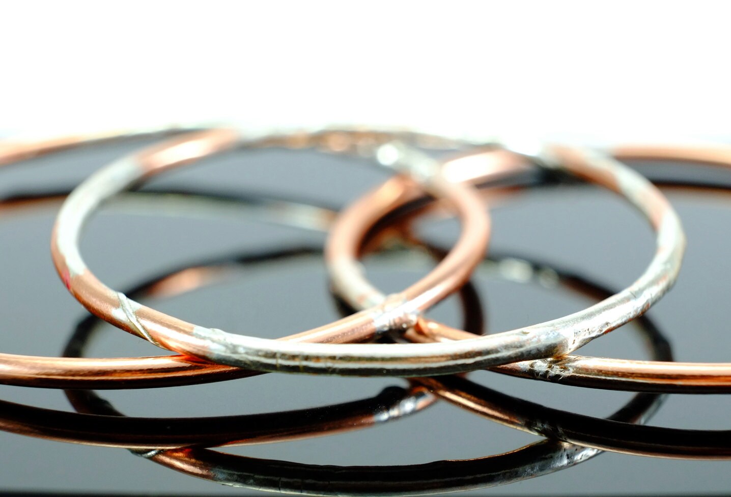 Copper and Silver Jangly Bangles - Buy Two Get One FREE! - Etsy