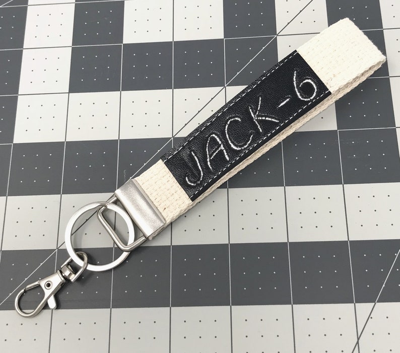 Personalized Custom Webbing Key Fob Monogrammed Keychain - Etsy