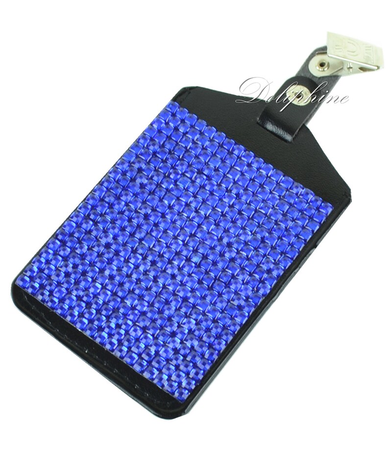 Both Side Bling Rhinestone Window Vertical / Horizontal ID - Etsy