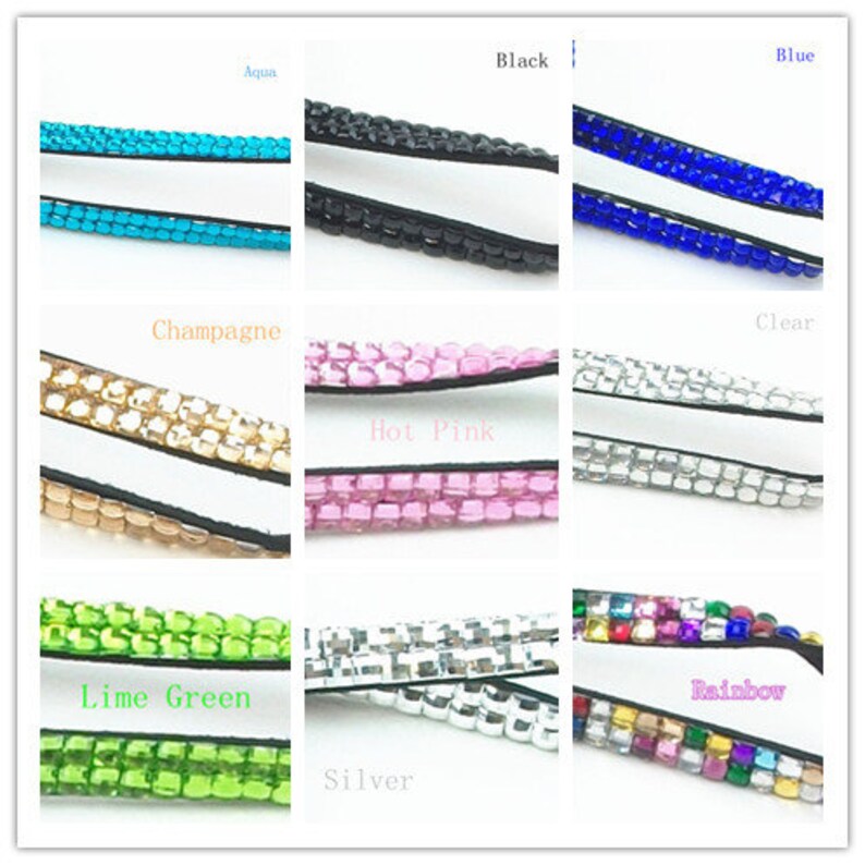 Both Side Bling Rhinestone Window Vertical / Horizontal ID - Etsy