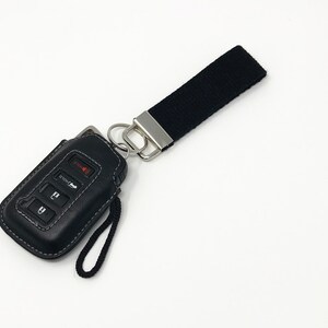 Mini Key Fob With Key Ring and Swivel Clasp black Blue - Etsy