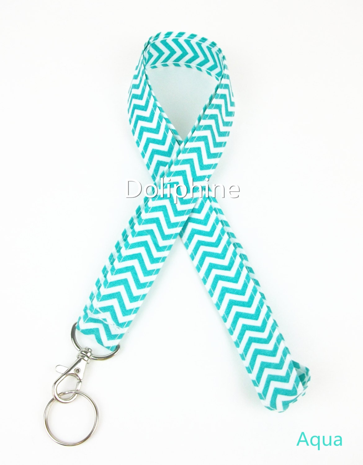 Chevron Fabric Neck LANYARD Keychain for Key / ID Badge | Etsy