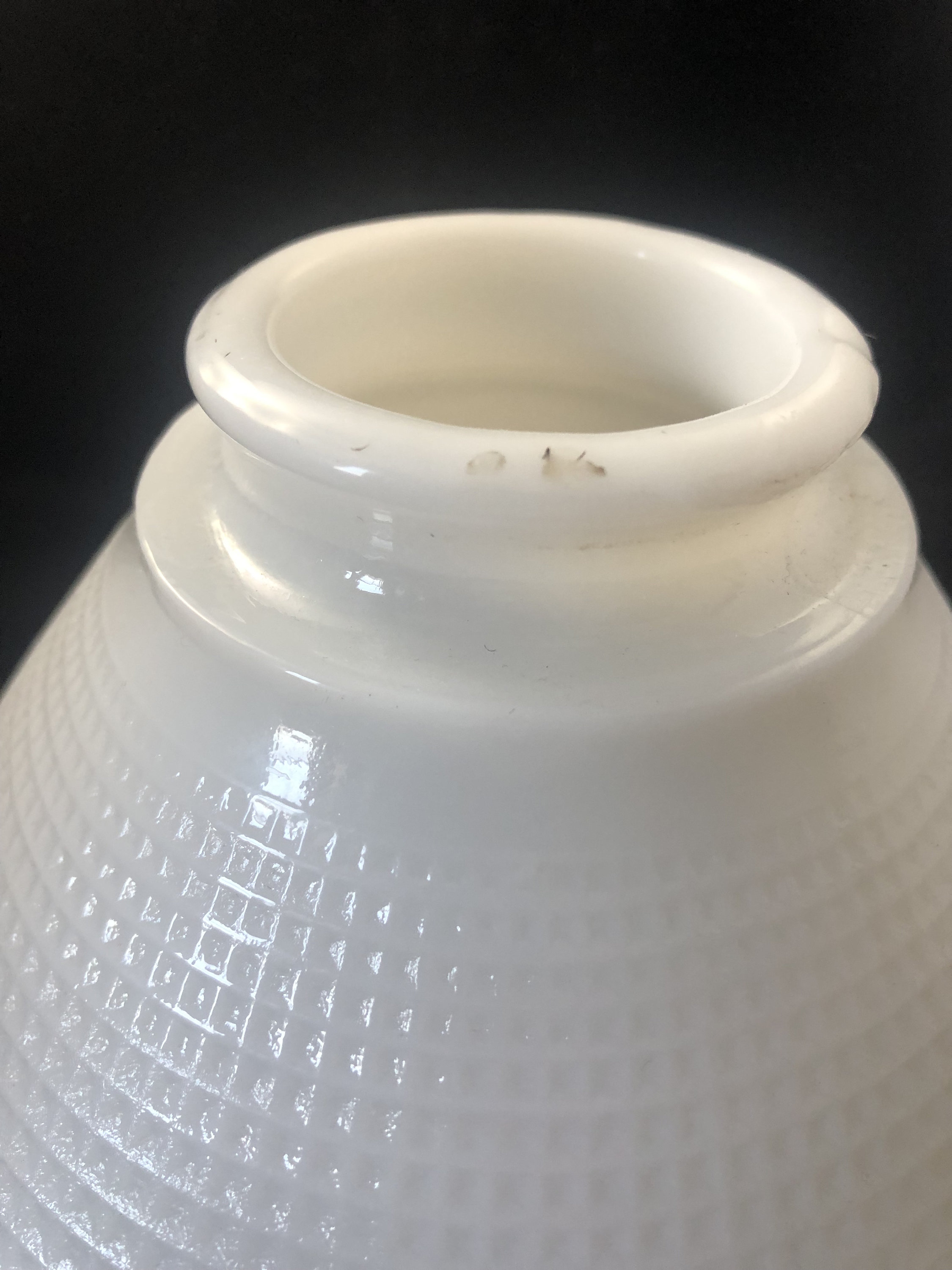 Large White Milk Glass Diffuser for Torchiere Table Lamp - Etsy
