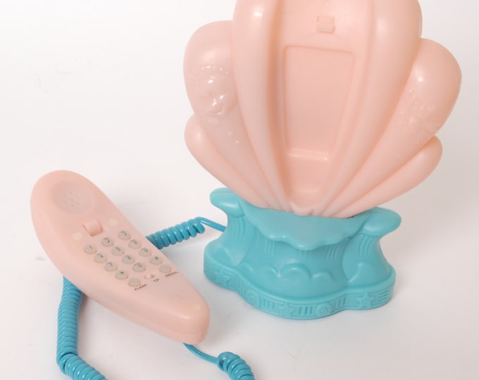 The Little Mermaid Telephone Land Line 90s Phone Seashell Lights up ...